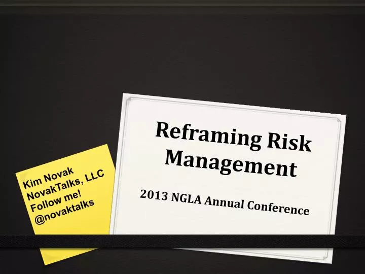 PPT - Reframing Risk Management PowerPoint Presentation, free download - ID:4430347