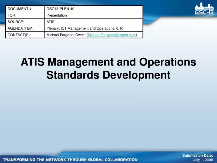 PPT ATIS Management And Operations Standards Development PowerPoint ppt-atis-management-and-operations-standards-development-powerpoint