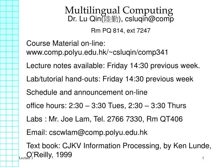 PPT - Multilingual Computing PowerPoint Presentation, free download ...