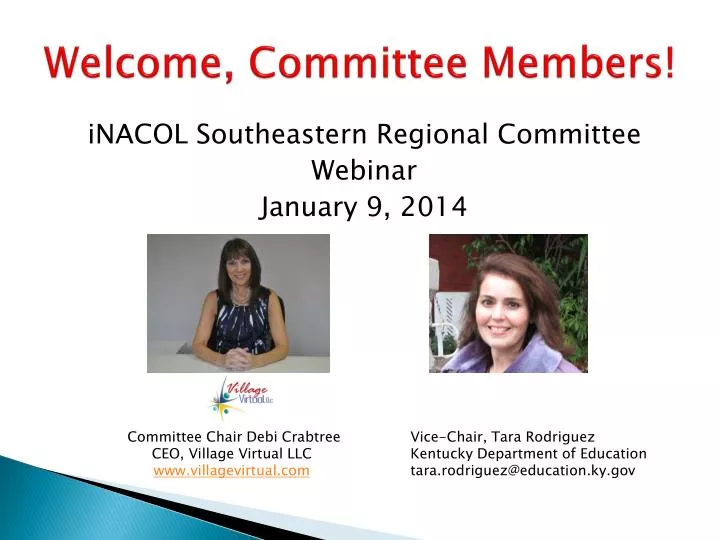 PPT - Welcome, Committee Members! PowerPoint Presentation, free ...