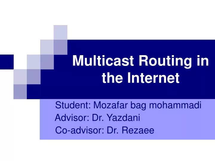 PPT - Multicast Routing in the Internet PowerPoint Presentation, free ...