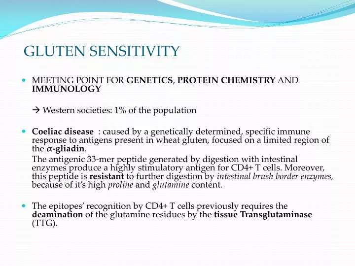 PPT - GLUTEN SENSITIVITY PowerPoint Presentation, free download - ID:4431662