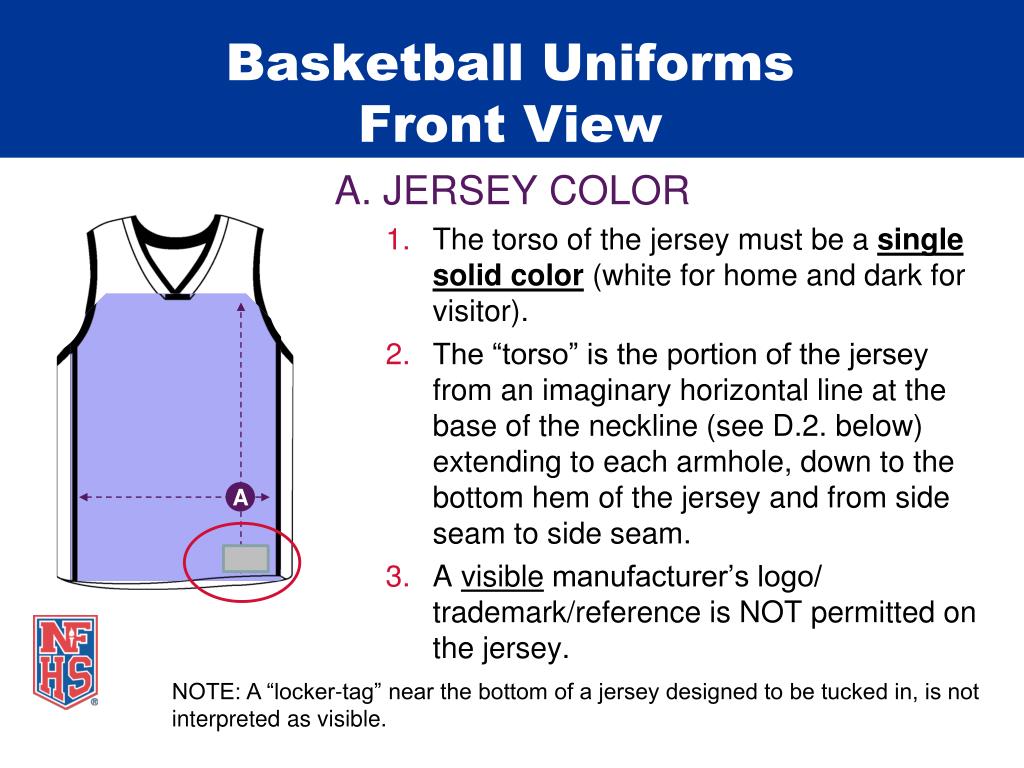 PPT - NFHS Basketball Legal Uniforms PowerPoint Presentation, free ...