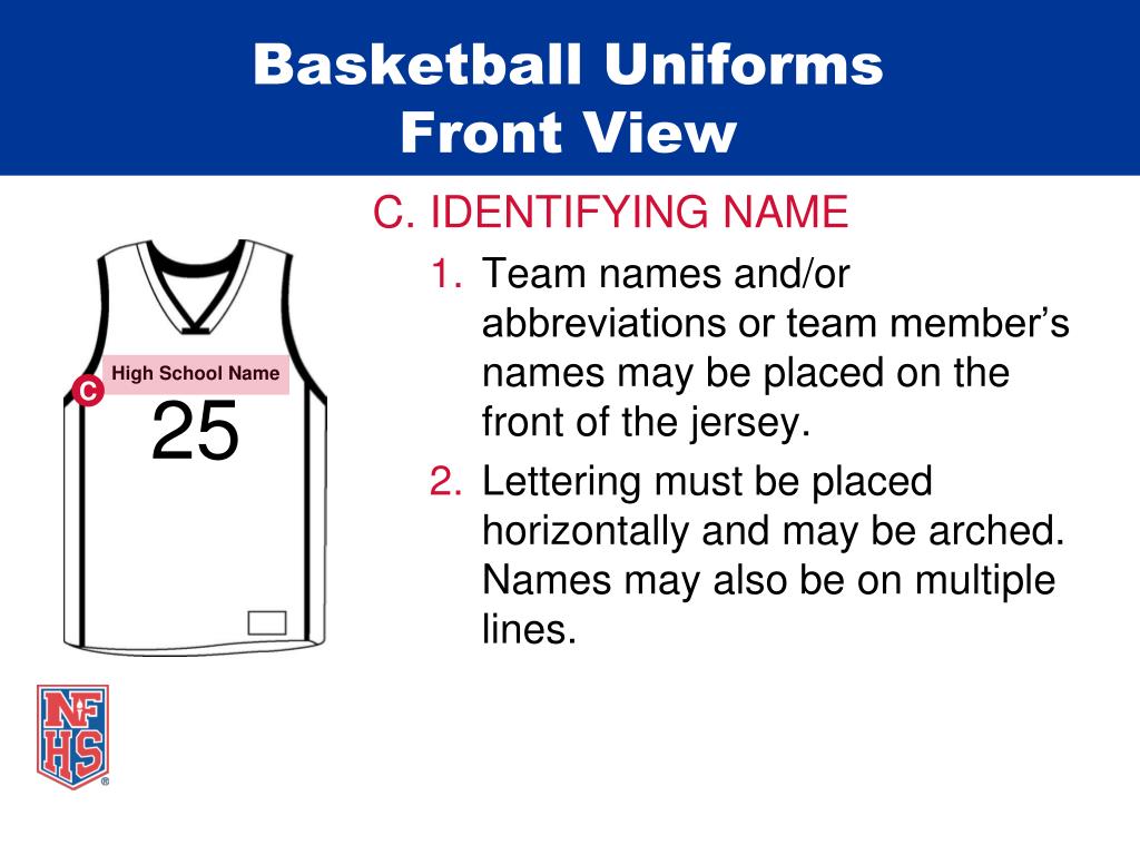 PPT - NFHS Basketball Legal Uniforms PowerPoint Presentation, free ...