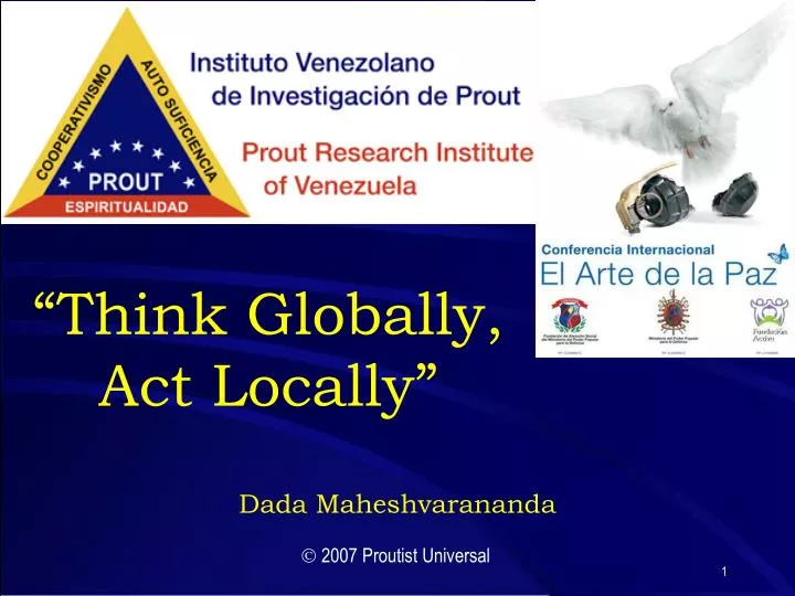 PPT - “Think Globally, Act Locally” PowerPoint Presentation, free ...