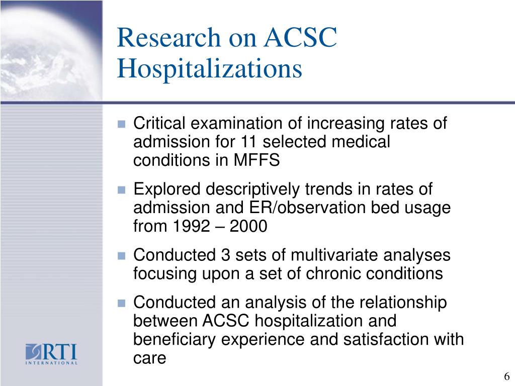 PPT - Factors that Influence Hospitalization for Chronic Medical ...