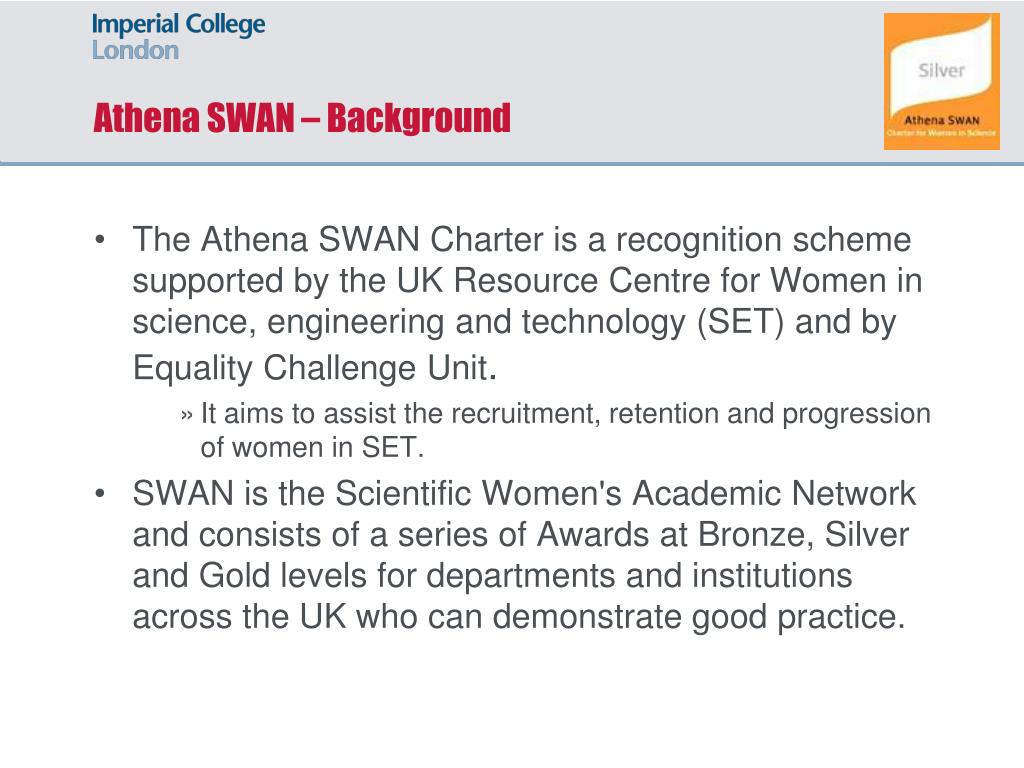 PPT - NHLI Athena SWAN 28 th November 2011 Professor Clare Lloyd and Dr ...