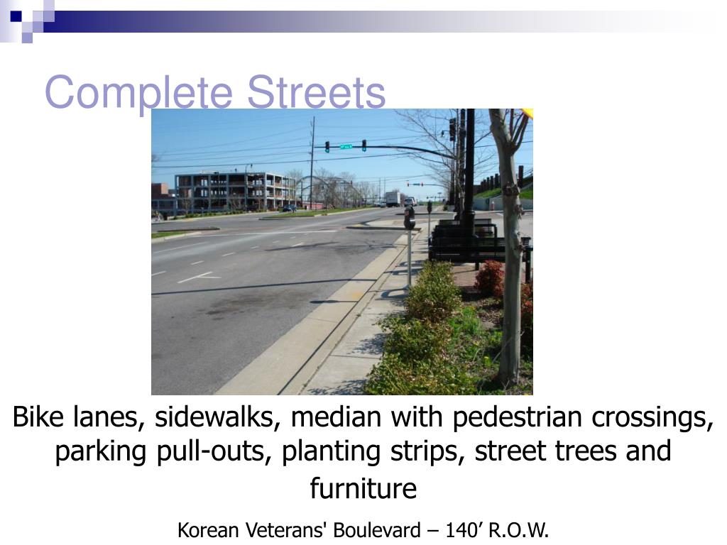 PPT - Designing For Complete Streets In Nashville PowerPoint ...