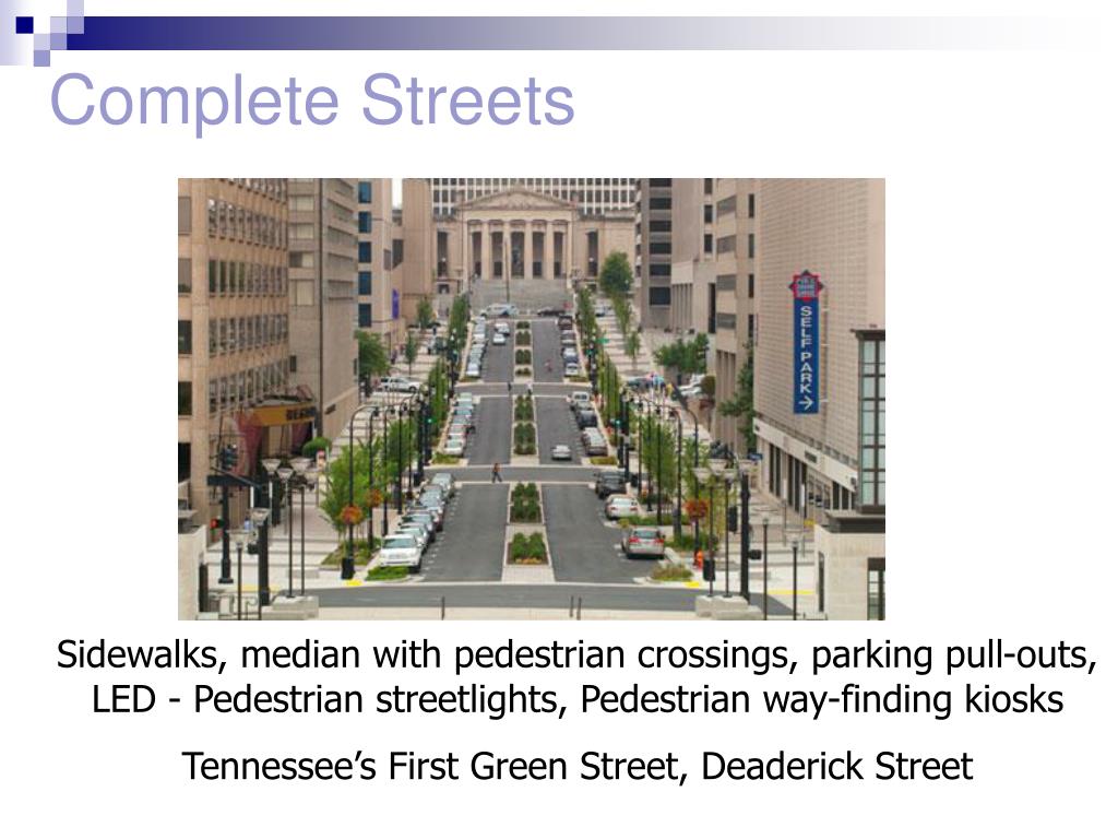 PPT - Designing For Complete Streets In Nashville PowerPoint ...