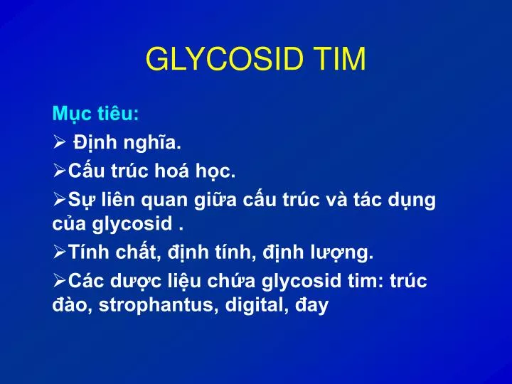 PPT - GLYCOSID TIM PowerPoint Presentation, free download - ID:4433823