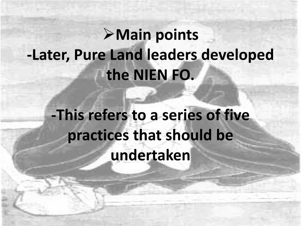 PPT - The Pure Land School “Even a bad man will be received in Buddha’s ...
