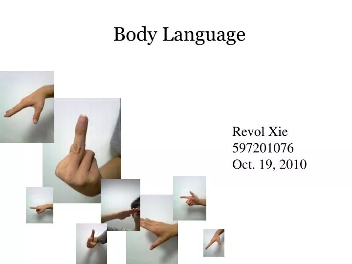 PPT - Body Language PowerPoint Presentation, free download - ID:4436522