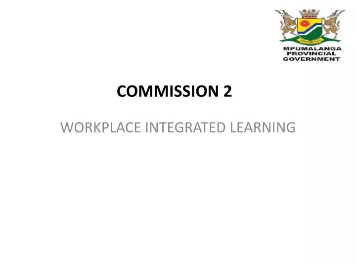PPT - WORKPLACE INTEGRATED LEARNING PowerPoint Presentation, free ...