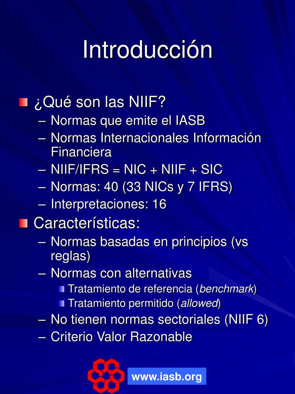 Ppt Las Niif Normas Internacionales De Información Financiera
