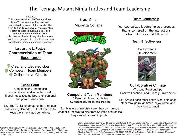 PPT - The Teenage Mutant Ninja Turtles and Team Leadership PowerPoint ...