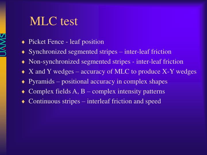 PPT - IMRT Quality Assurance With Varian Machines PowerPoint ...