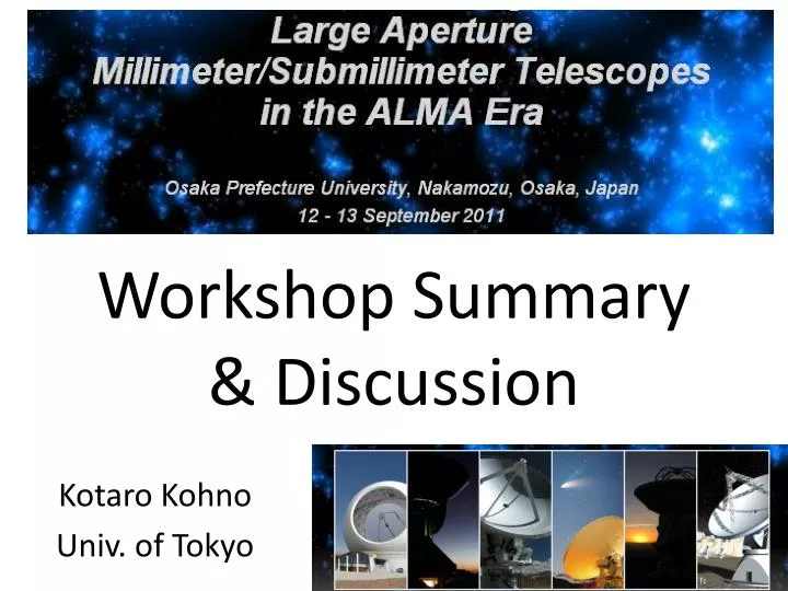 PPT - Workshop Summary & Discussion PowerPoint Presentation, free ...