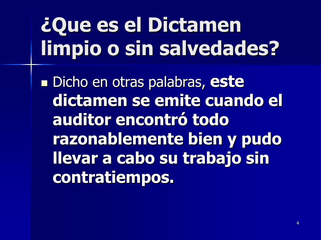 Ppt Tipos De Dictamen Según Nagas Informe De Auditoria Powerpoint