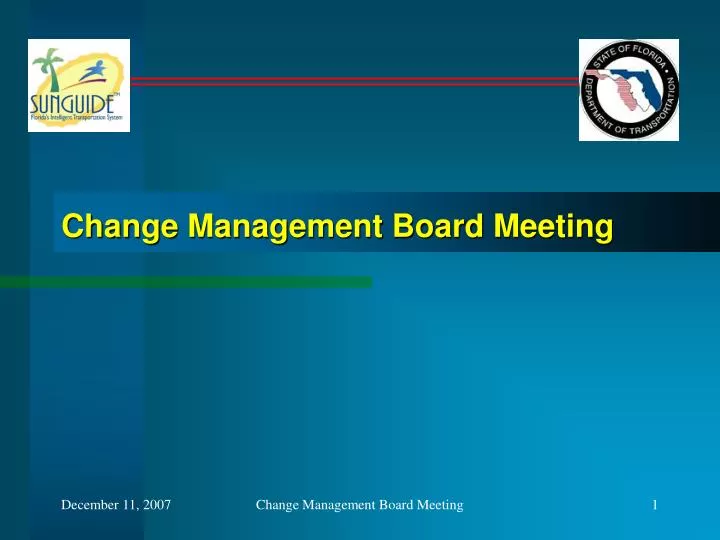 PPT - Change Management Board Meeting PowerPoint Presentation, free ...