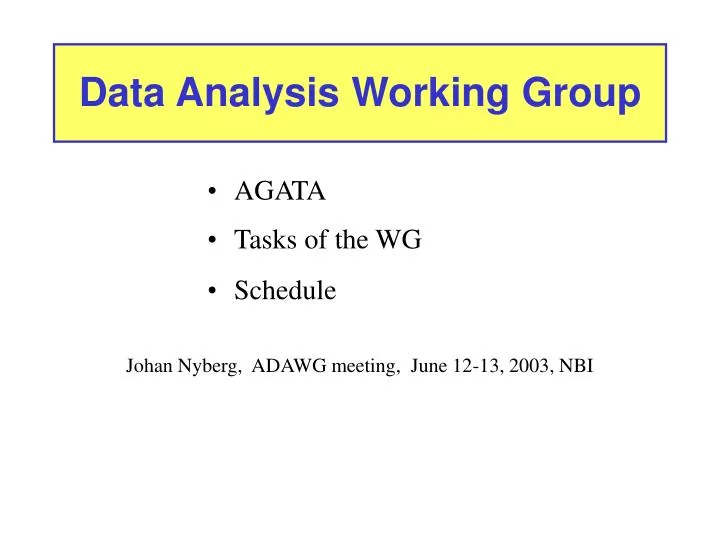 Ppt Data Analysis Working Group Powerpoint Presentation Free 0706