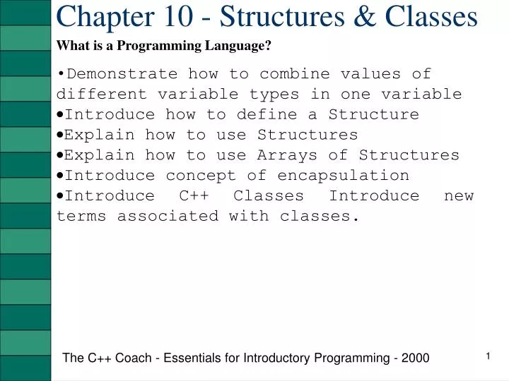 PPT - Chapter 10 - Structures & Classes PowerPoint Presentation, free ... PPT - Chapter 10 - Structures & Classes PowerPoint Presentation, free ...