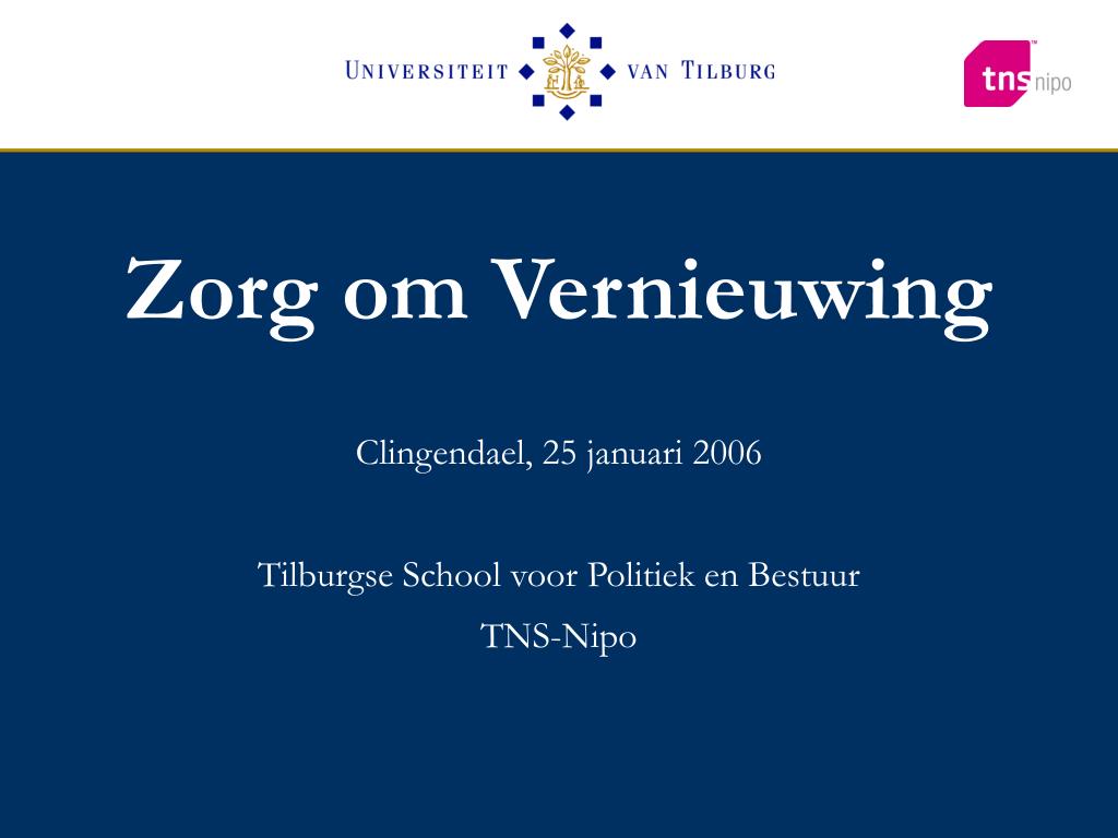 PPT - ZORG OM VERNIEUWING Bouwstenen voor een nieuw regeerakkoord ...