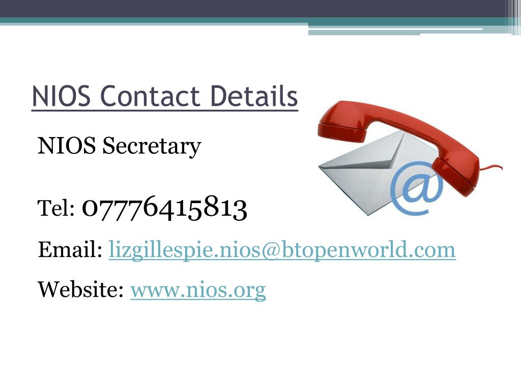 PPT - The NIOS 60 th Anniversary Diamond Celebration Conference and ...
