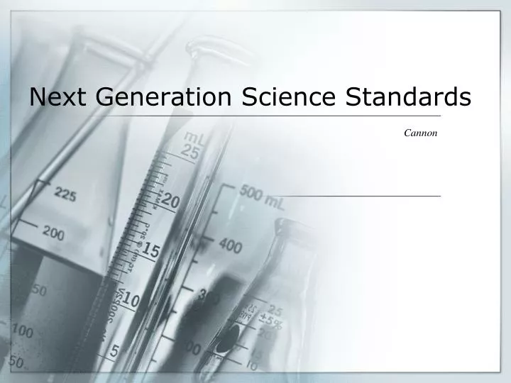 PPT - Next Generation Science Standards PowerPoint Presentation, free ...