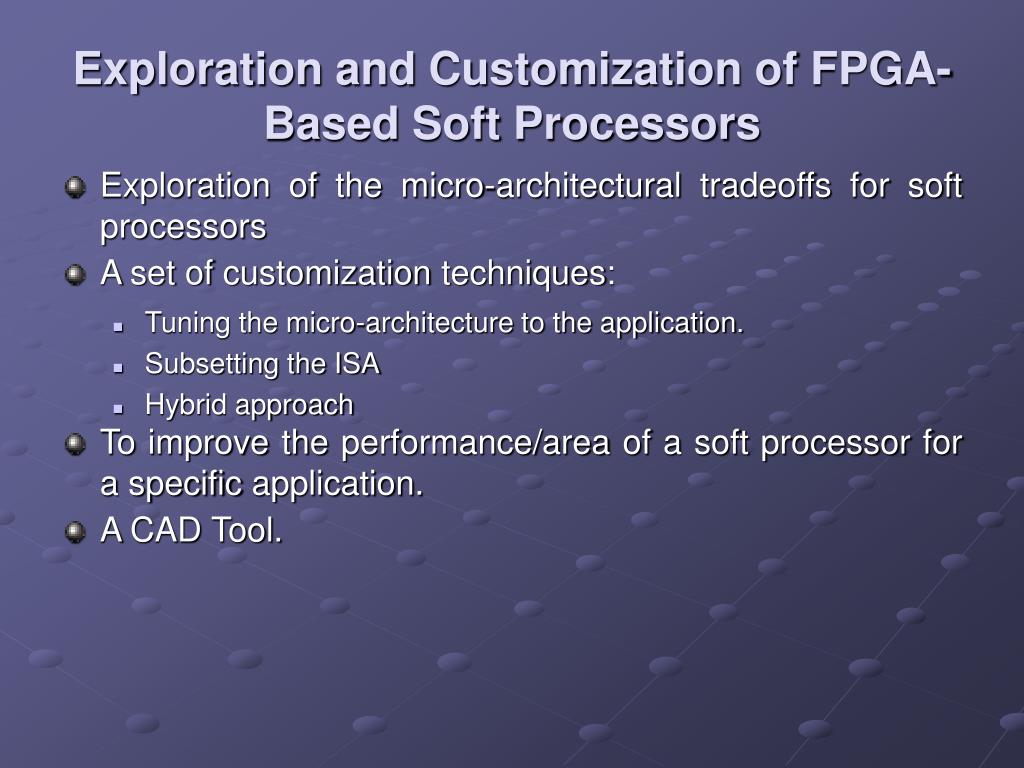 Ppt Application Specific Customization Of Fpga Soft Core Processors Powerpoint Presentation 1034