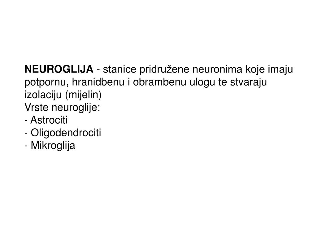 PPT - RAZVOJ SREDIŠNJEG ŽIVČANOG S USTAVA PowerPoint Presentation, free ...