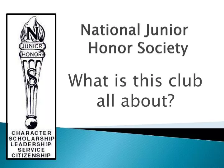 PPT - National Junior Honor Society PowerPoint Presentation, free ...
