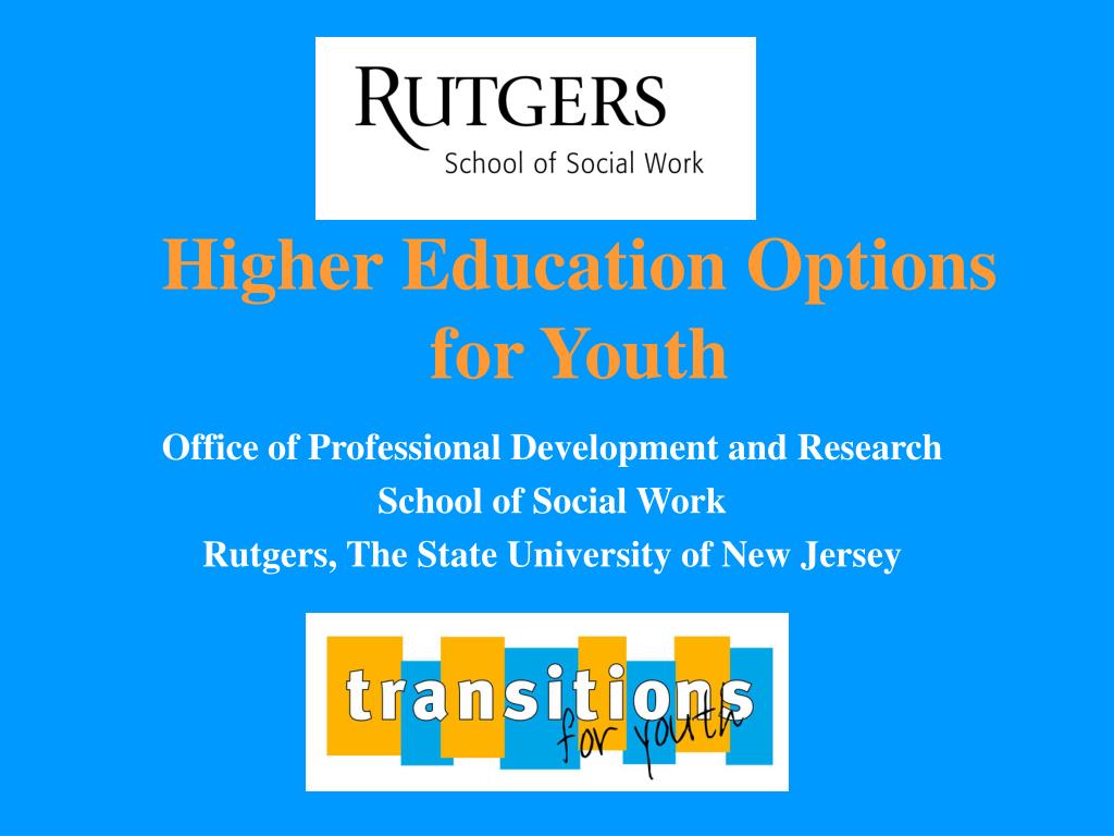 PPT - Higher Education Options for Youth PowerPoint Presentation, free ...