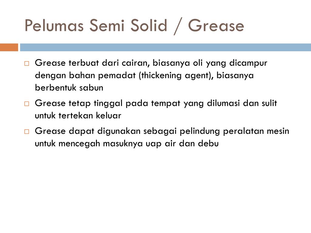 PPT - Pelumasan / lubrication Disampaikan oleh akuwan mekanik har iii ...