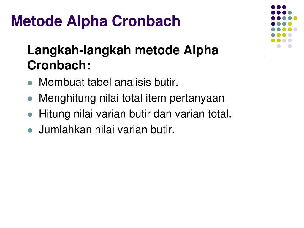 PPT - UJI VALIDITAS DAN RELIABILITAS PowerPoint Presentation, free ...