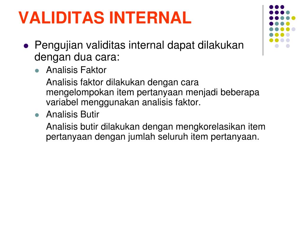 PPT - UJI VALIDITAS DAN RELIABILITAS PowerPoint Presentation, free ...