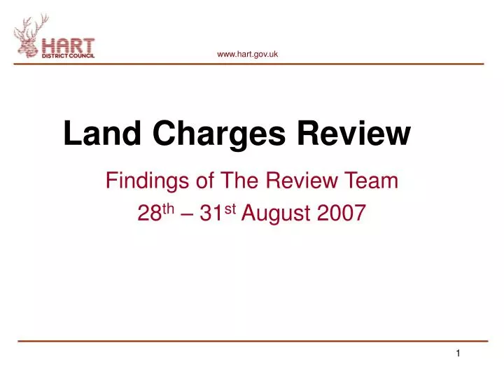 PPT - Land Charges Review PowerPoint Presentation, free download - ID ...