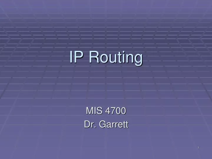 PPT - IP Routing PowerPoint Presentation, free download - ID:4443815