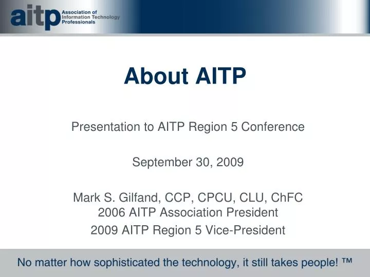 PPT - About AITP PowerPoint Presentation, free download - ID:4443952