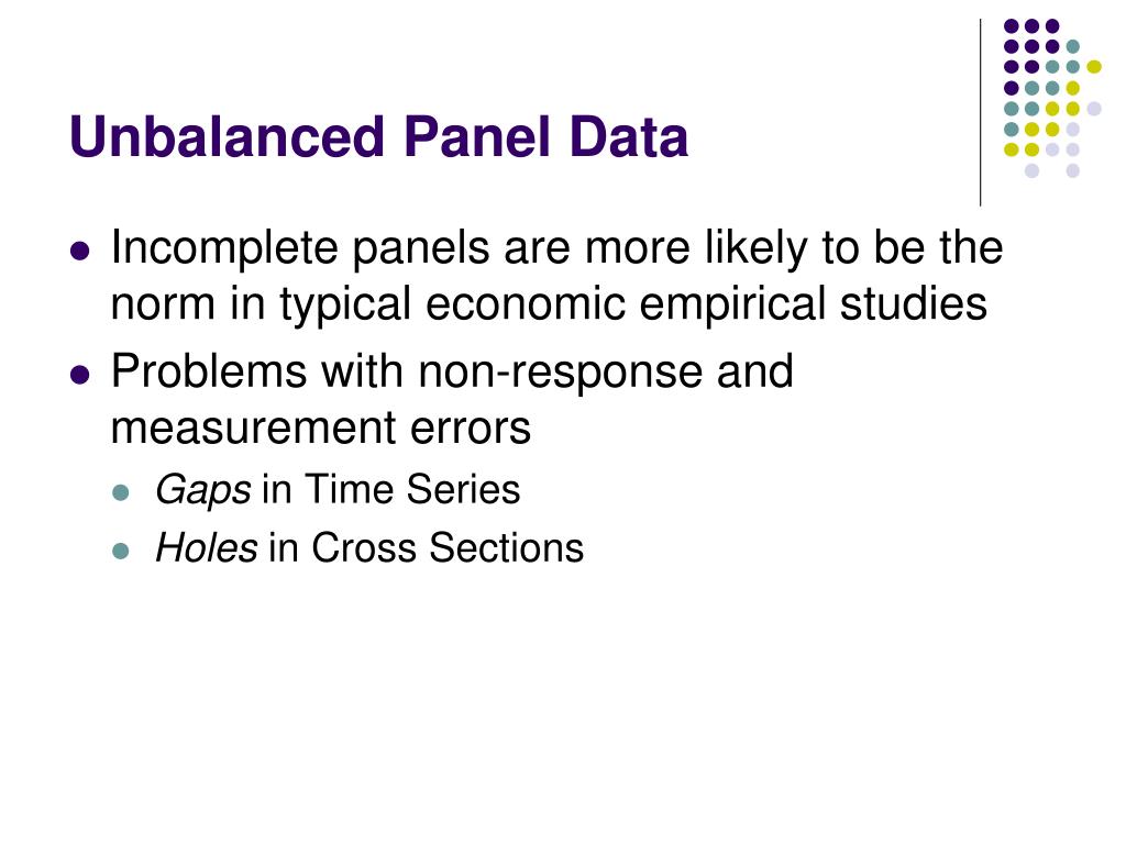 Ppt Unbalanced Panel Data … And Stata Powerpoint Presentation Free