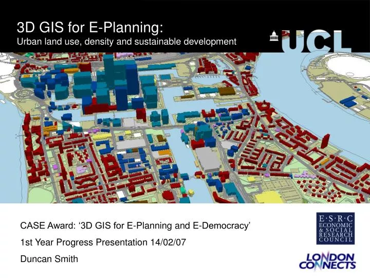 PPT - 3D GIS for E-Planning: Urban land use, density and sustainable ...