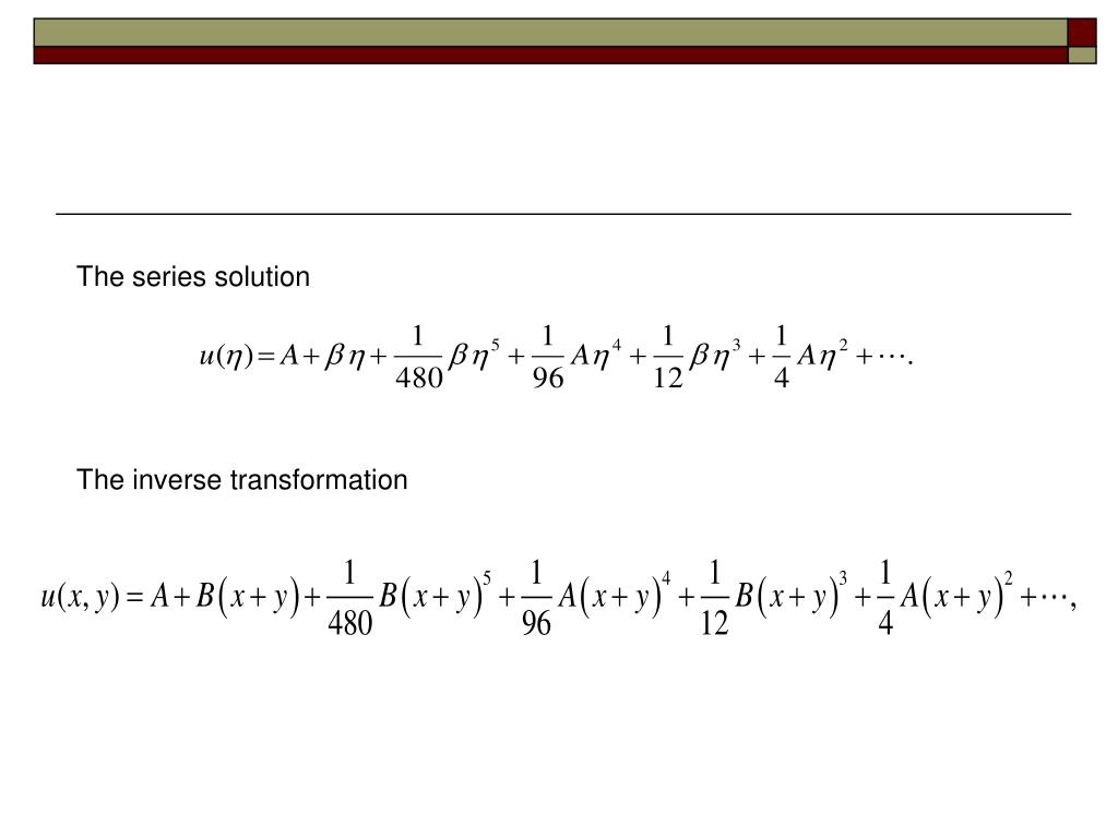 Ppt Modified Variational Iteration Method For Partial Differential