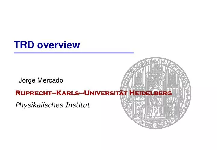 PPT - TRD Structure PowerPoint Presentation, free download - ID:4446345