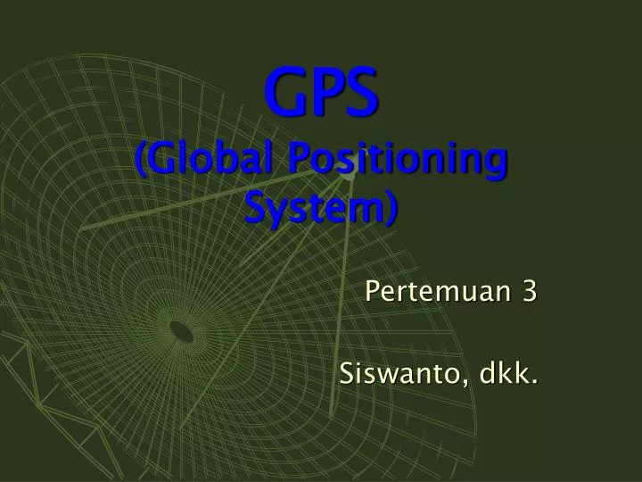 PPT - GPS (Global Positioning System) PowerPoint Presentation, free ...