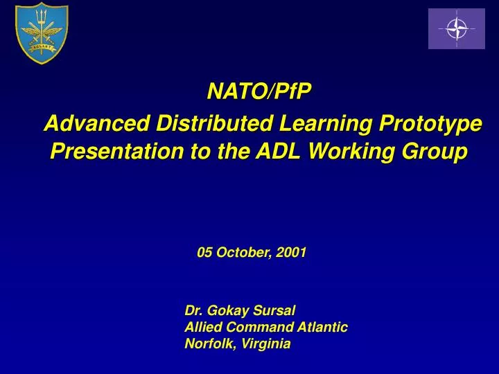 PPT - NATO/PfP Advanced Distributed Learning Prototype Presentation to ...