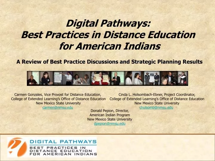 PPT - Digital Pathways: Best Practices in Distance Education for ...