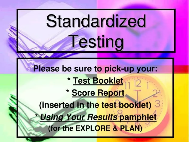 PPT - Standardized Testing PowerPoint Presentation, free download - ID ...