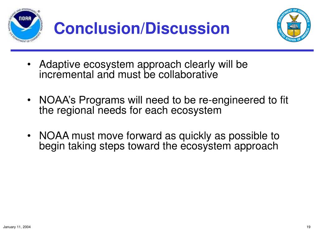 PPT - NOAA’s Ecosystem Approach and Plans John H. Dunnigan, Ecosystem ...