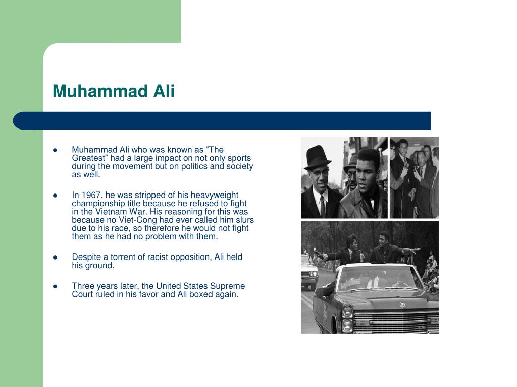 PPT - Sports During the Civil Rights Movement PowerPoint Presentation ...