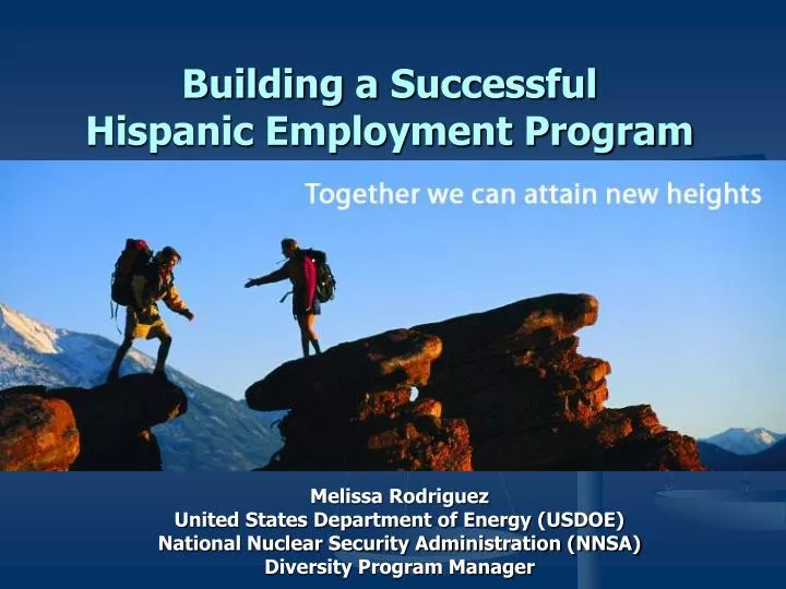 PPT - Building a Successful Hispanic Employment Program PowerPoint ...