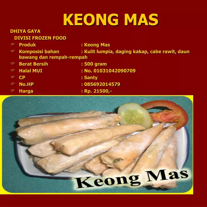 PPT - KEONG MAS PowerPoint Presentation, free download - ID:4451484
